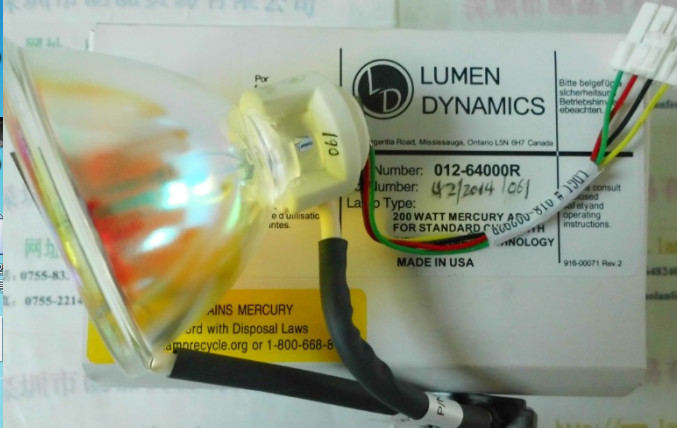 012-64000R200W UV Light Source for EXFO/LUMEN DYNAMICS OmniCure S2000 ...