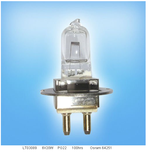 osram 64251 spare bulb 6v20w for zeiss slit lamps 20 sl 105 120 130 ...